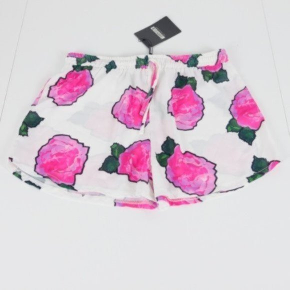 Missguided | Shorts | Missguided Floral Rose Print Drawstrings Shorts ...